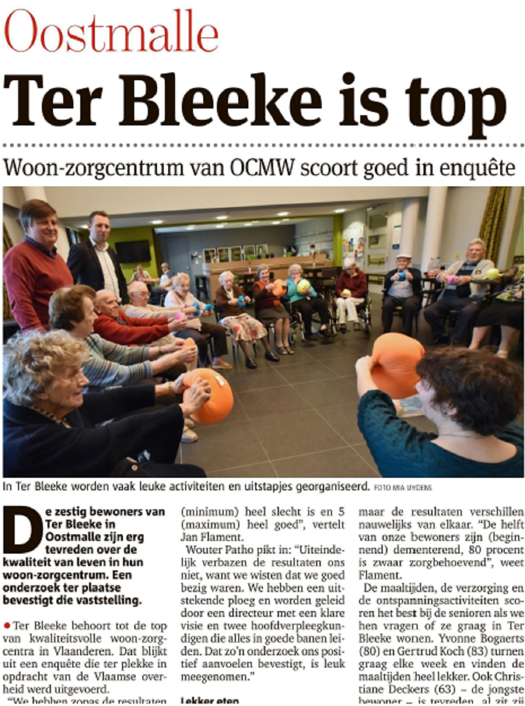 Inspanningen worden beloond met goed rapport | N-VA Malle